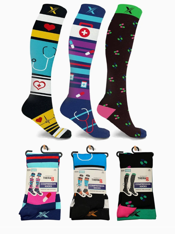 Thera Rx Nurse Inspired Compression Socks - 3 Asst Styles – Marvel ...